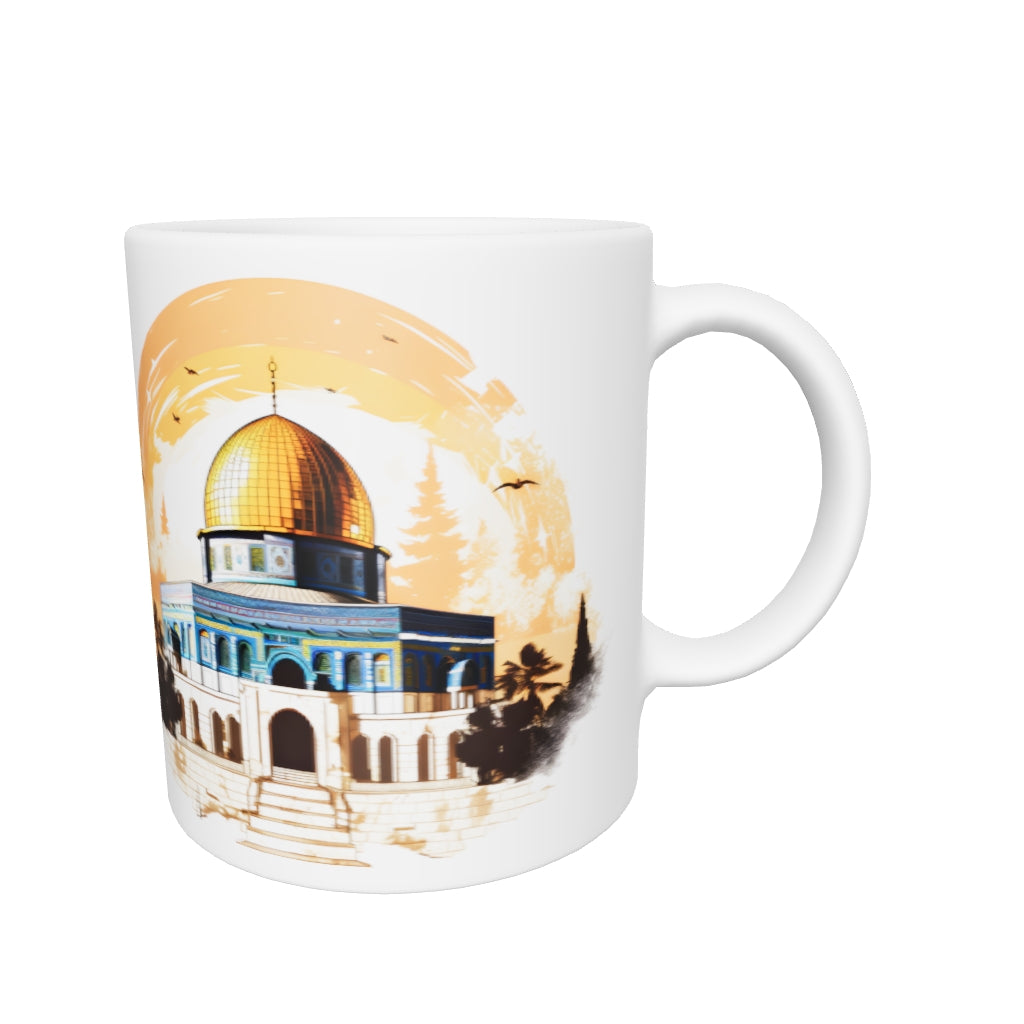 Al Aqsa | White Ceramic Mug – Tameemy